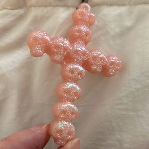 Jewelry | Handmade Pastel Goth Cross | Poshmark